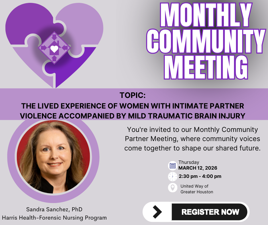 March Community Partner Meeting - Harris County Domestic Violence ...